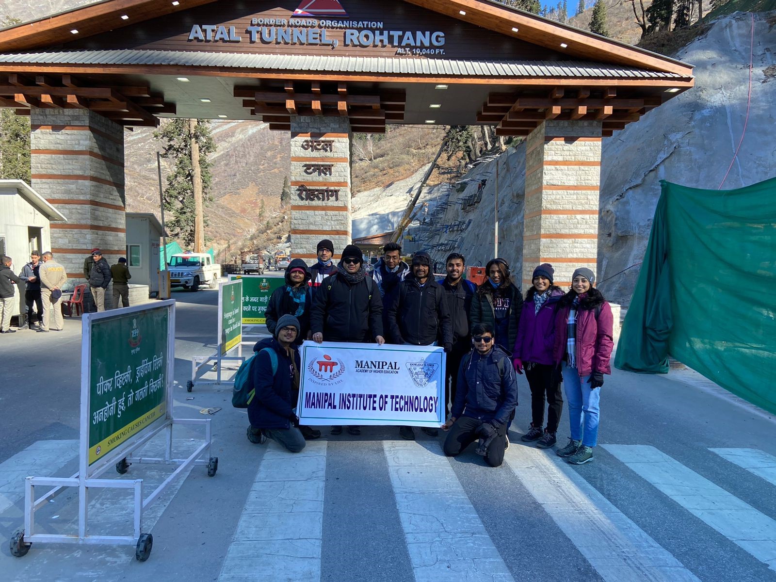 MIT - MAHE Students at Atal Tunnel in Himachal Pradesh on a AICTE ...