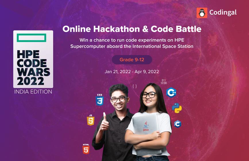 Codingal Announces HPE CodeWars 2022; India’s Biggest Hackathon and Coding Competition For High ...