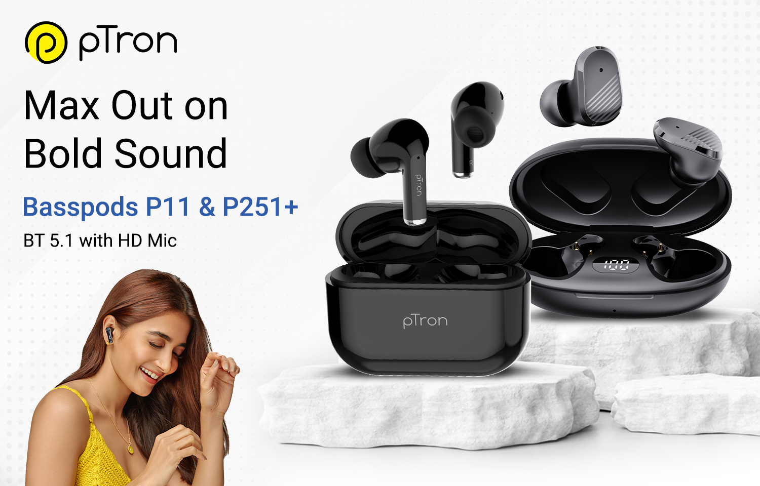 pTron launches 2 new next-gen TWS earbuds on Flipkart starting INR 799 ...