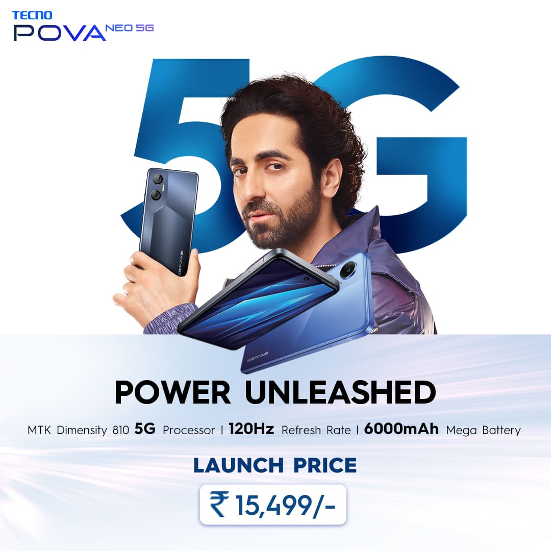 TECNO launches feature-packed POVA Neo 5G with Mediatek Dimensity 810 ...