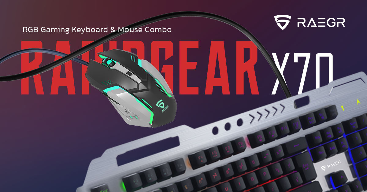 RAEGR launches ‘RapidGear X70’ RGB Gaming Keyboard & Mouse Set - FM Live