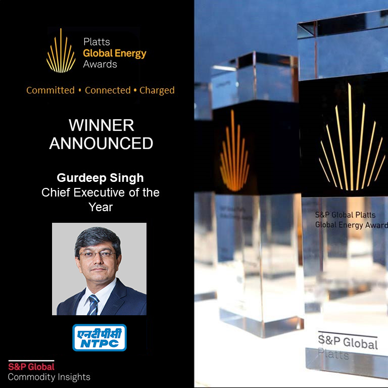 Gurdeep Singh, CMD NTPC wins S&P Platts Global CEO of the year Award ...