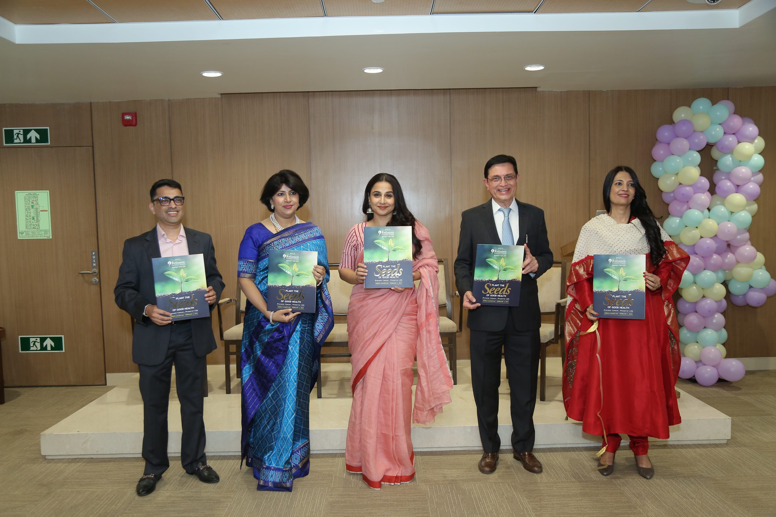 Padma Shri Vidya Balan launches SEEDS, a unique Cancer prevention ...