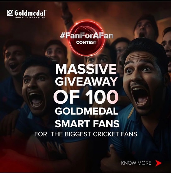Goldmedal Electricals announces 100 smart fans as prize for “Fan For a ...